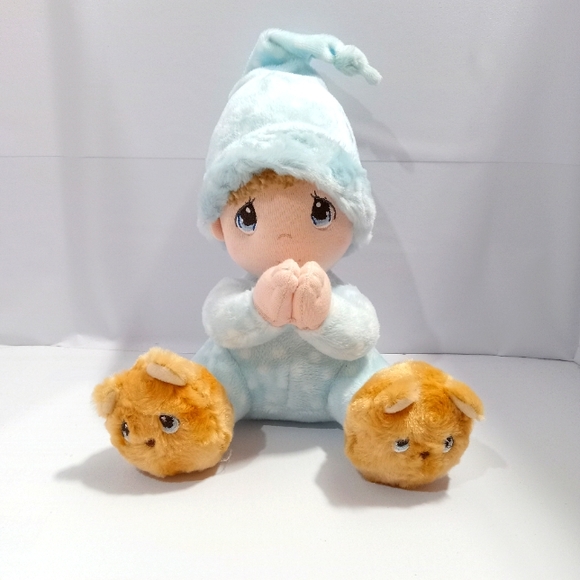 Toys | Precious Moments Praying Boy Plush Stuff Animal 1 No Sound Plush ...